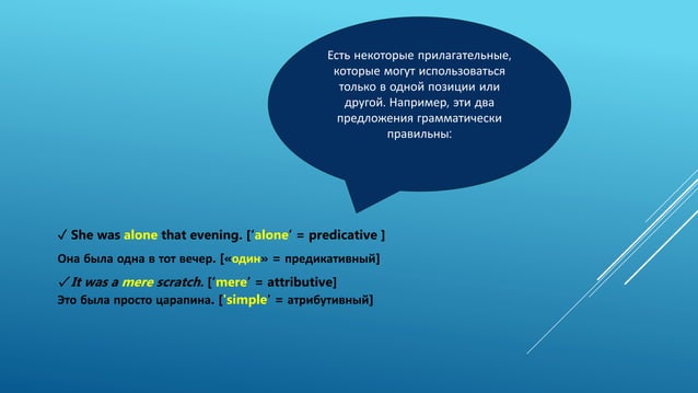 Grammar lesson.attributive and predicative adjectives | PPTX