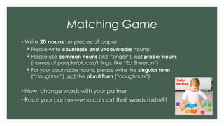 Grammar Lesson 2 - Countable and Uncountable Nouns.pptx