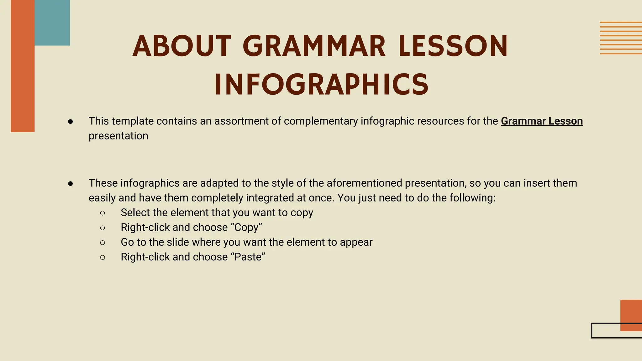 Grammar Lesson Infographics by Slidesgo.pptx