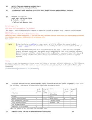 Grammar lesson plans | PDF