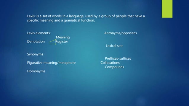 Grammar, lexis and function | PPT