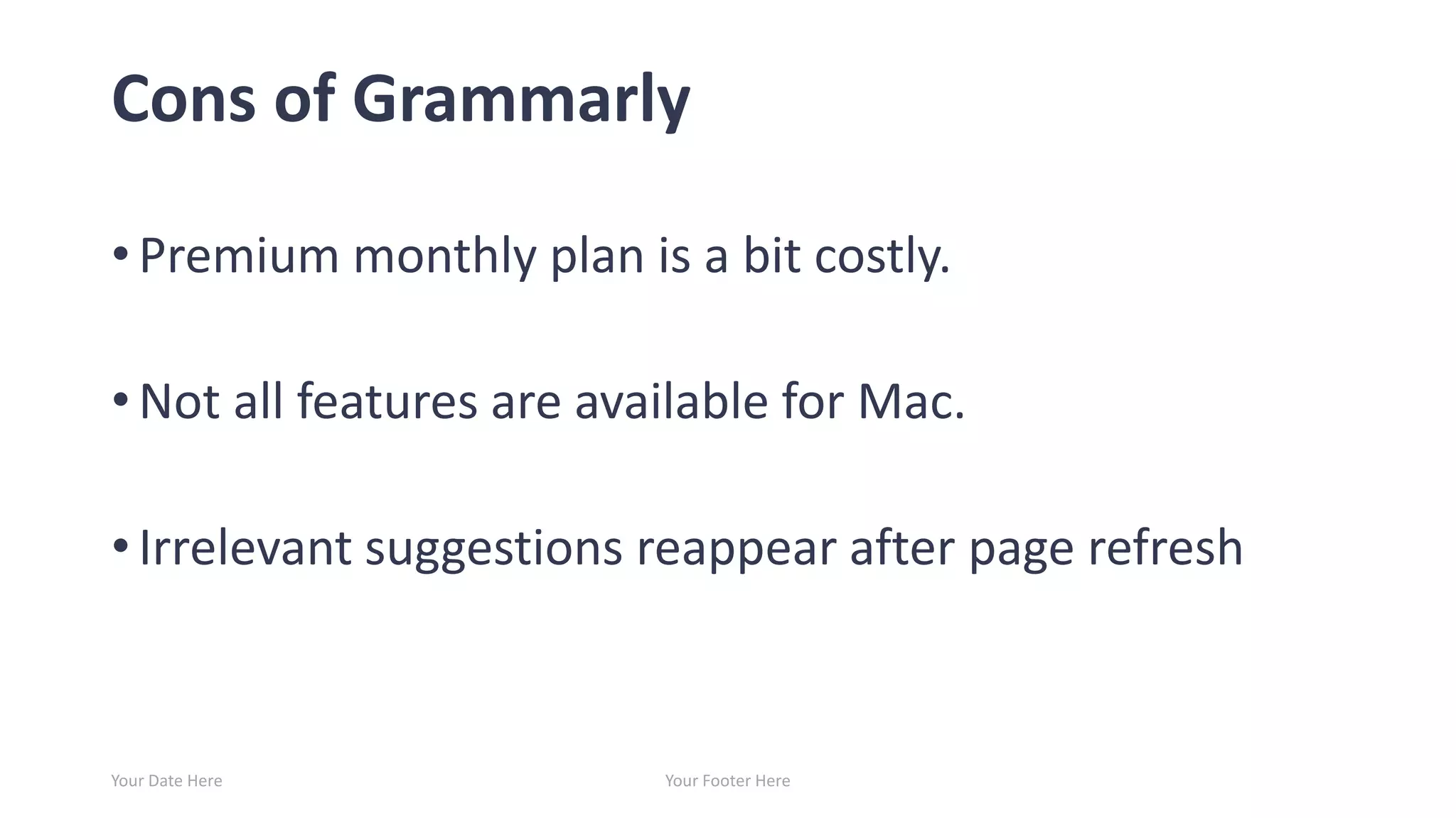 Grammarly: An overview | PPTX