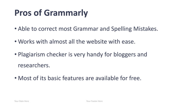 Grammarly: An overview | PPTX