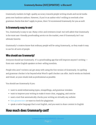 Grammarly review (2021) | PDF