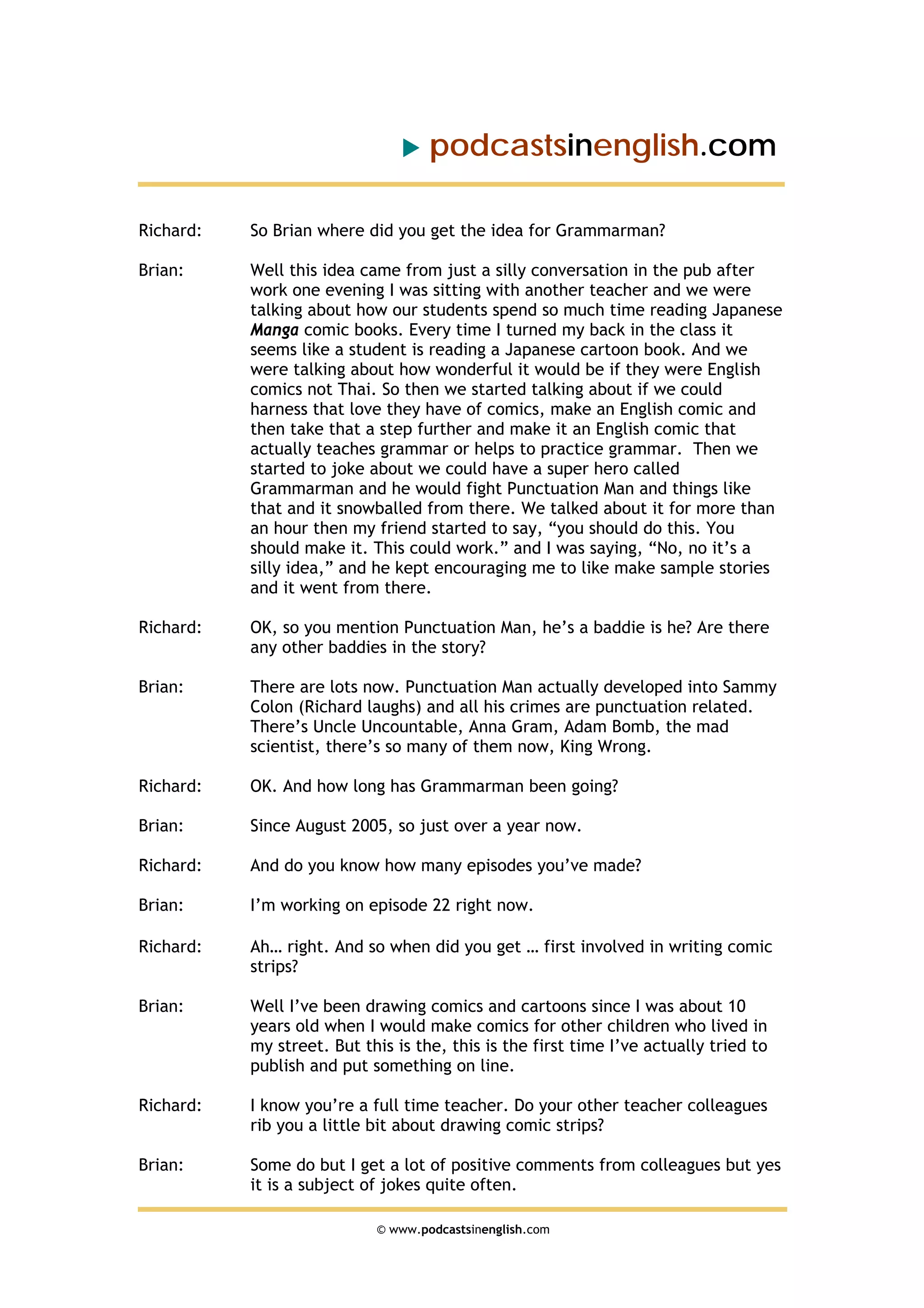 Grammarman | PDF