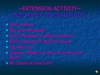 Grammar mini lesson powerpoint 502 | PPT