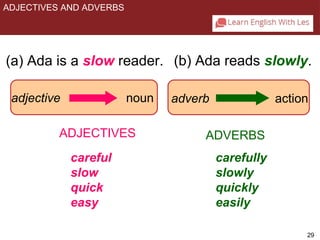 Grammar nouns and modifiers | PPT