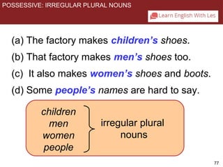 Grammar nouns and pronouns | PPT