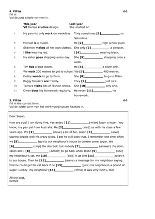 Grammar oefeningen past simple 2532012 | DOC
