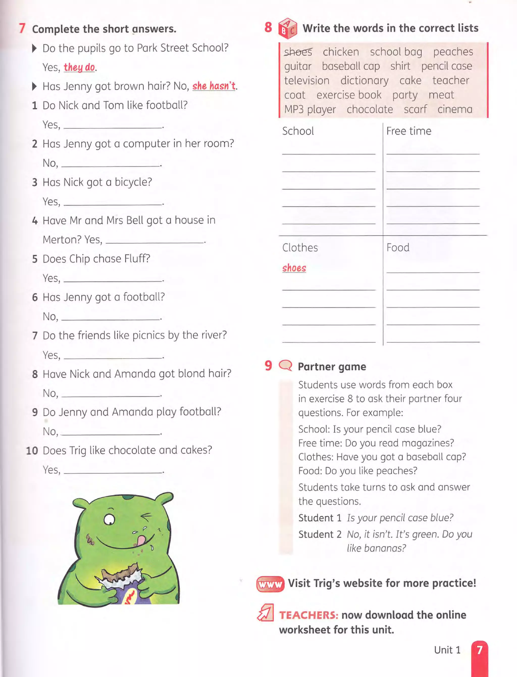 Grammar one sb example | PDF | Celebrity Families | Pop Culture