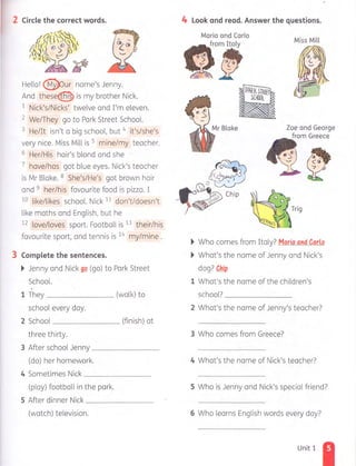 Grammar one sb example | PDF | Celebrity Families | Pop Culture