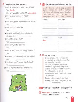 Grammar one sb example | PDF