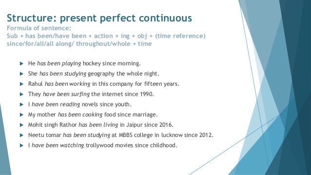 How to Learn English Grammar | Grammar Perfect continuous tense | PPT