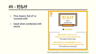 Grammar Points for JLPT N3! | PDF