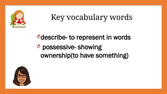 GRAMMAR POSSESSIVE ADJECTIVES WEEK 5 CLASS 1 OVERCOMERS TERM.pptx