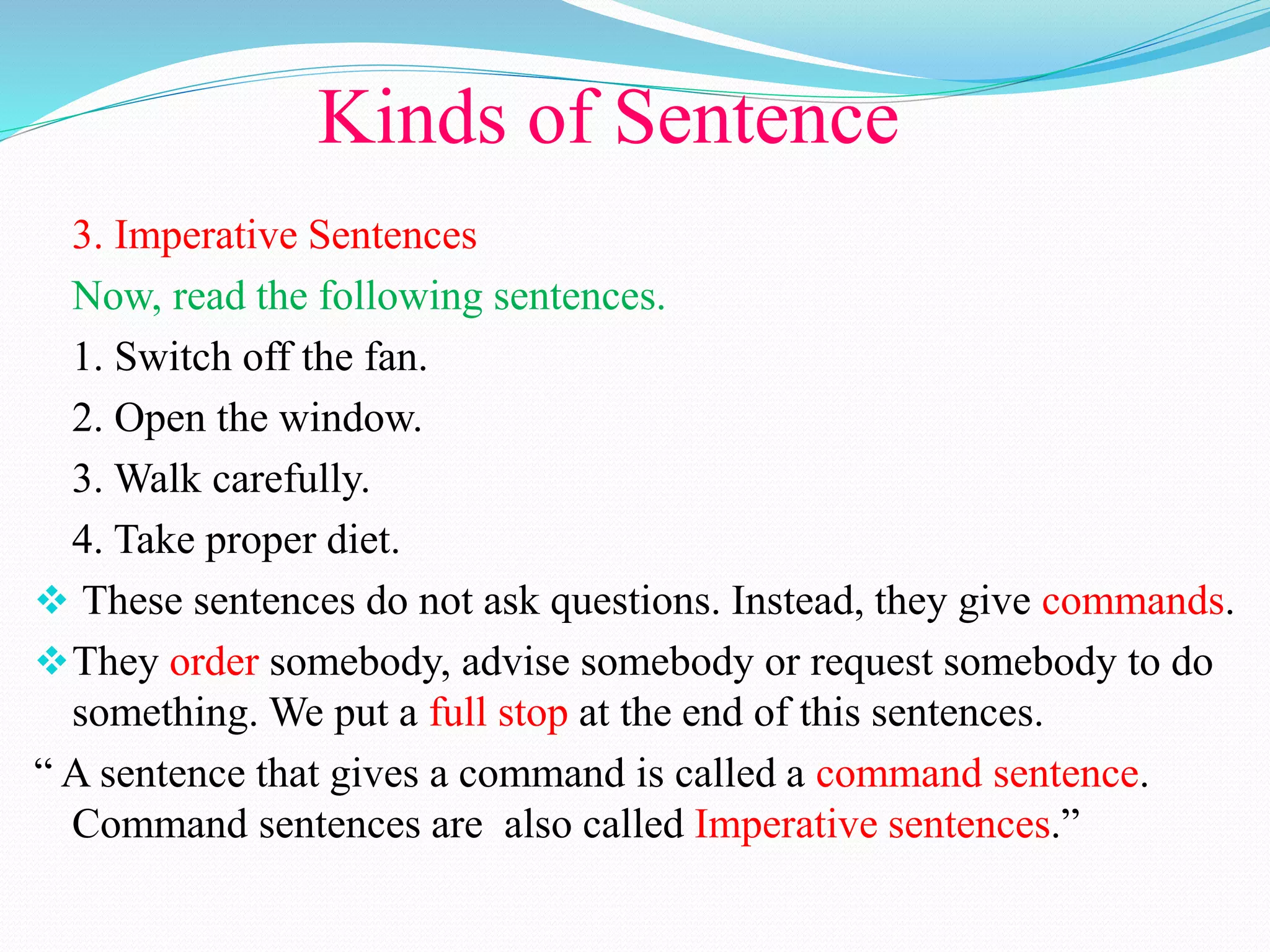 Grammar ppt 1 the sentence | PPT
