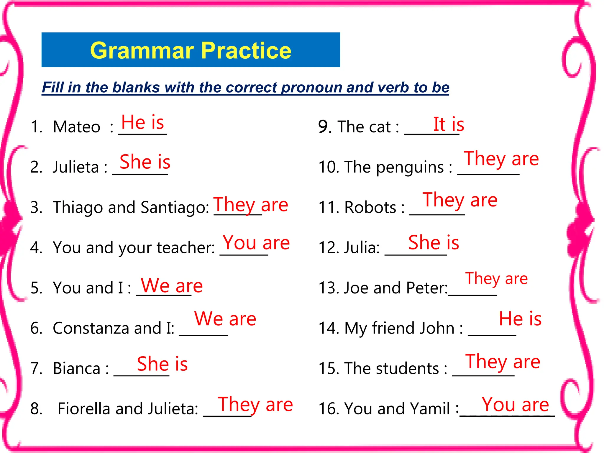 GRAMMAR PRACTICE - VERB TO BE AFFIR-.pptx
