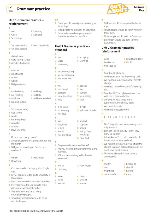 Grammar Practice Answer Key grammar-practice-answer-key