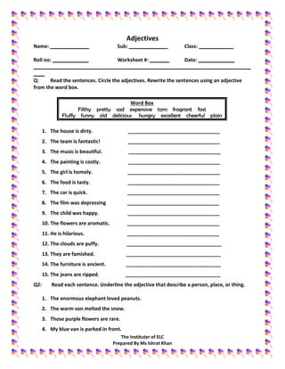 Grammar practice pack (Grades 6 to 8) | PDF