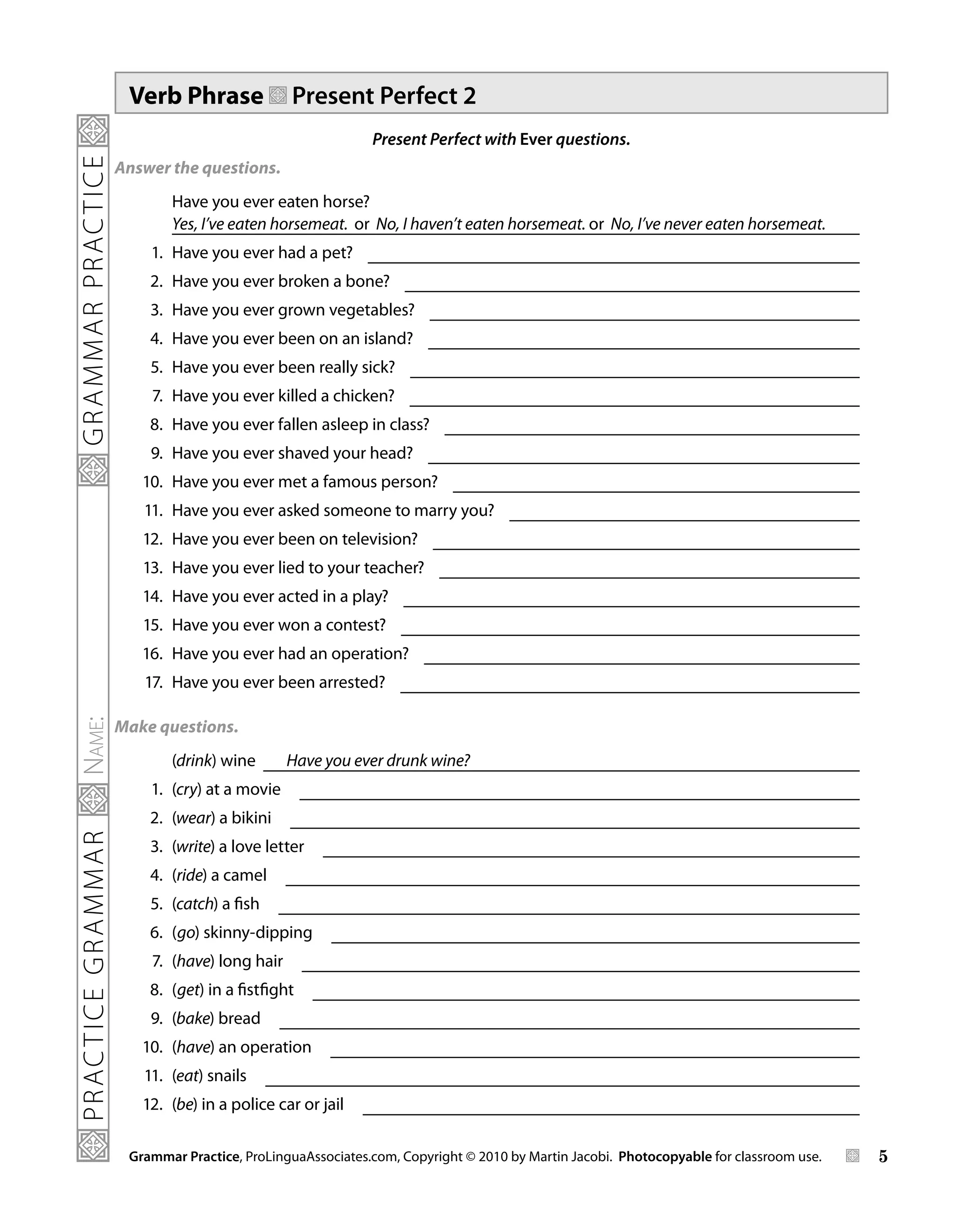 Grammar practices 10 sample worksheets | PDF | Dating | Family and ...