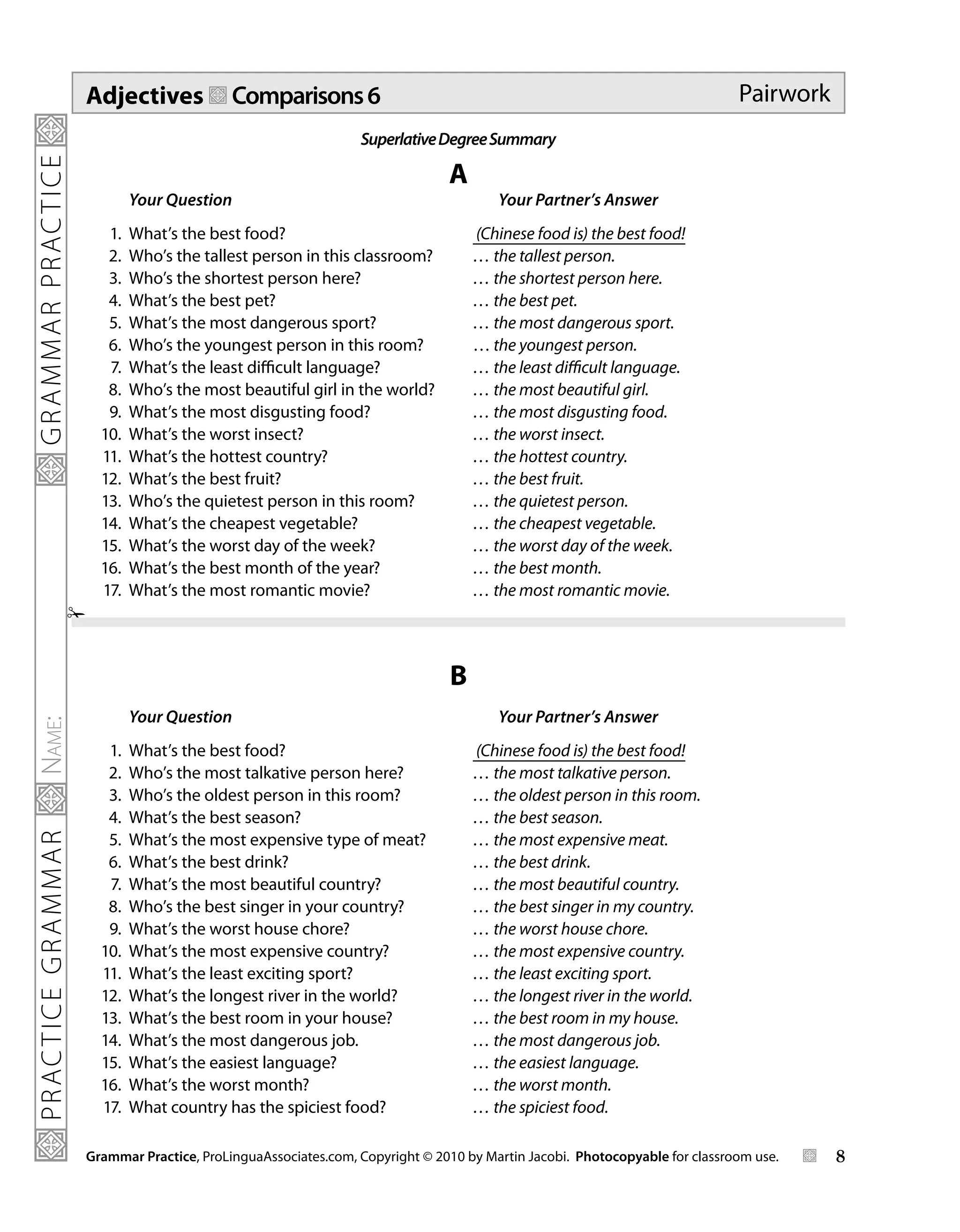 Grammar practices 10 sample worksheets | PDF | Dating | Family and ...