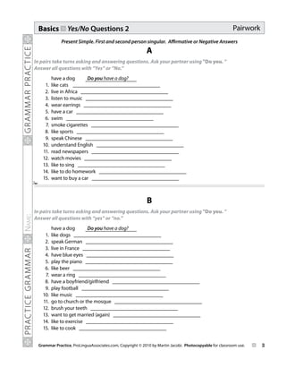 Grammar practices 10 sample worksheets | PDF | Dating | Family and ...
