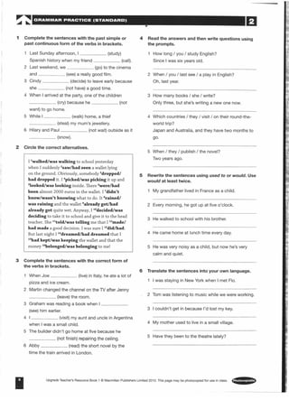 Grammar practice (standard) | PDF