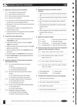 Grammar practice (standard) | PDF