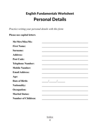 Grammar Practice Worksheets ESL English | PDF