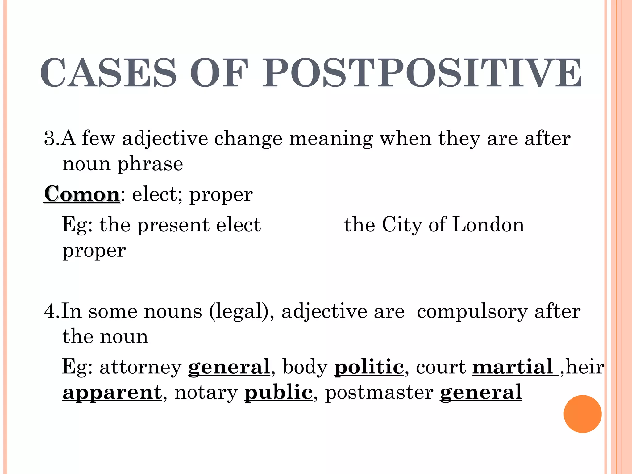 adjective phrase | PPT