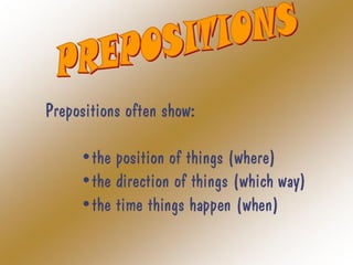 Grammar prepositions | PPT
