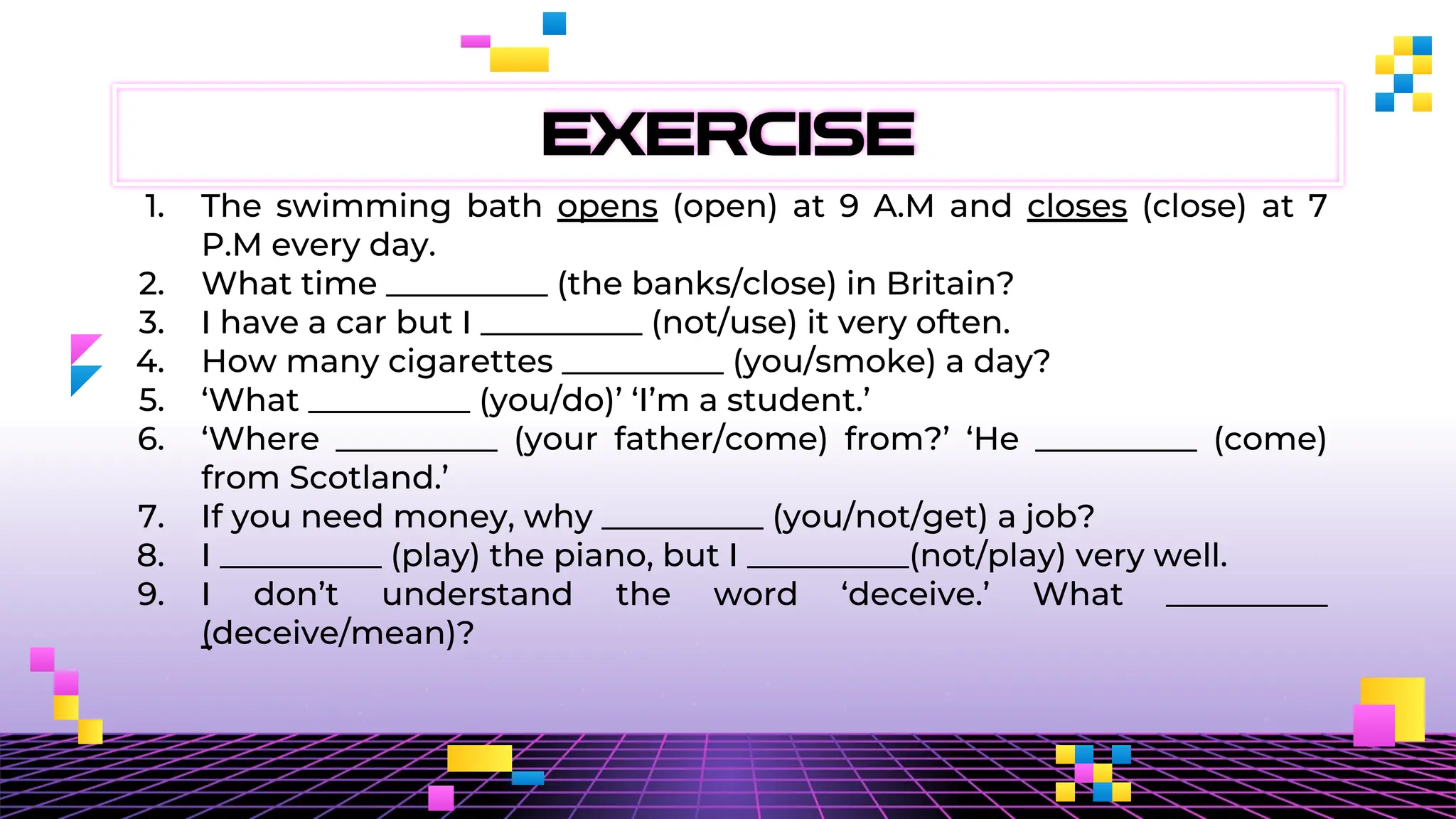 Simple Present Tense & Present Continuous Tense | PPT