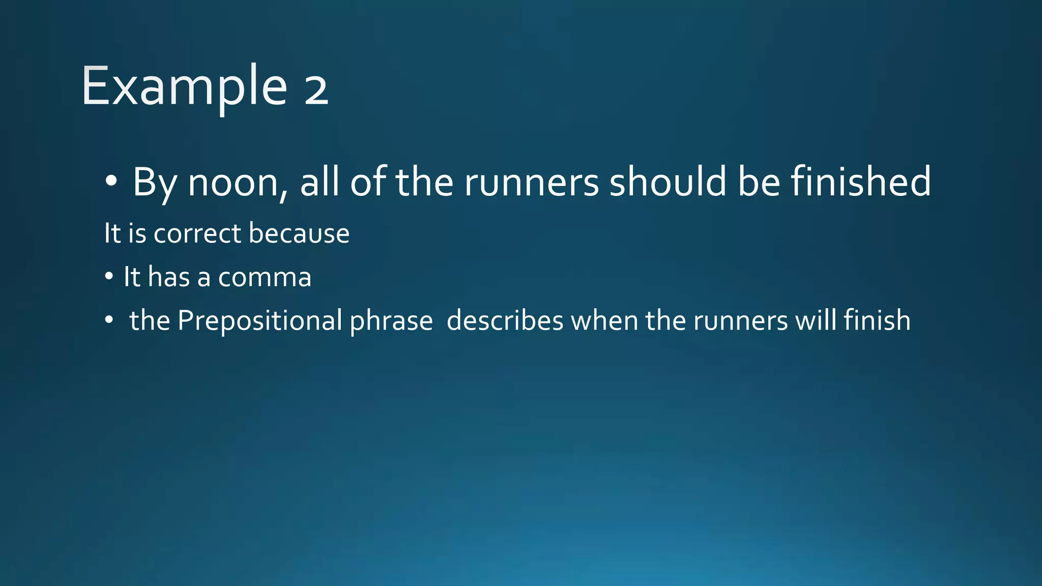 Preposition at the beginning of a sentence | PPTX