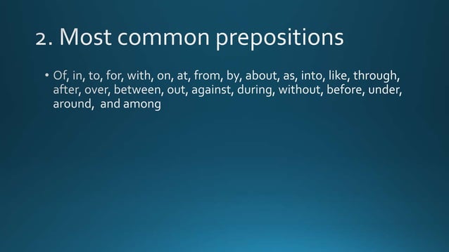 Preposition at the beginning of a sentence | PPTX