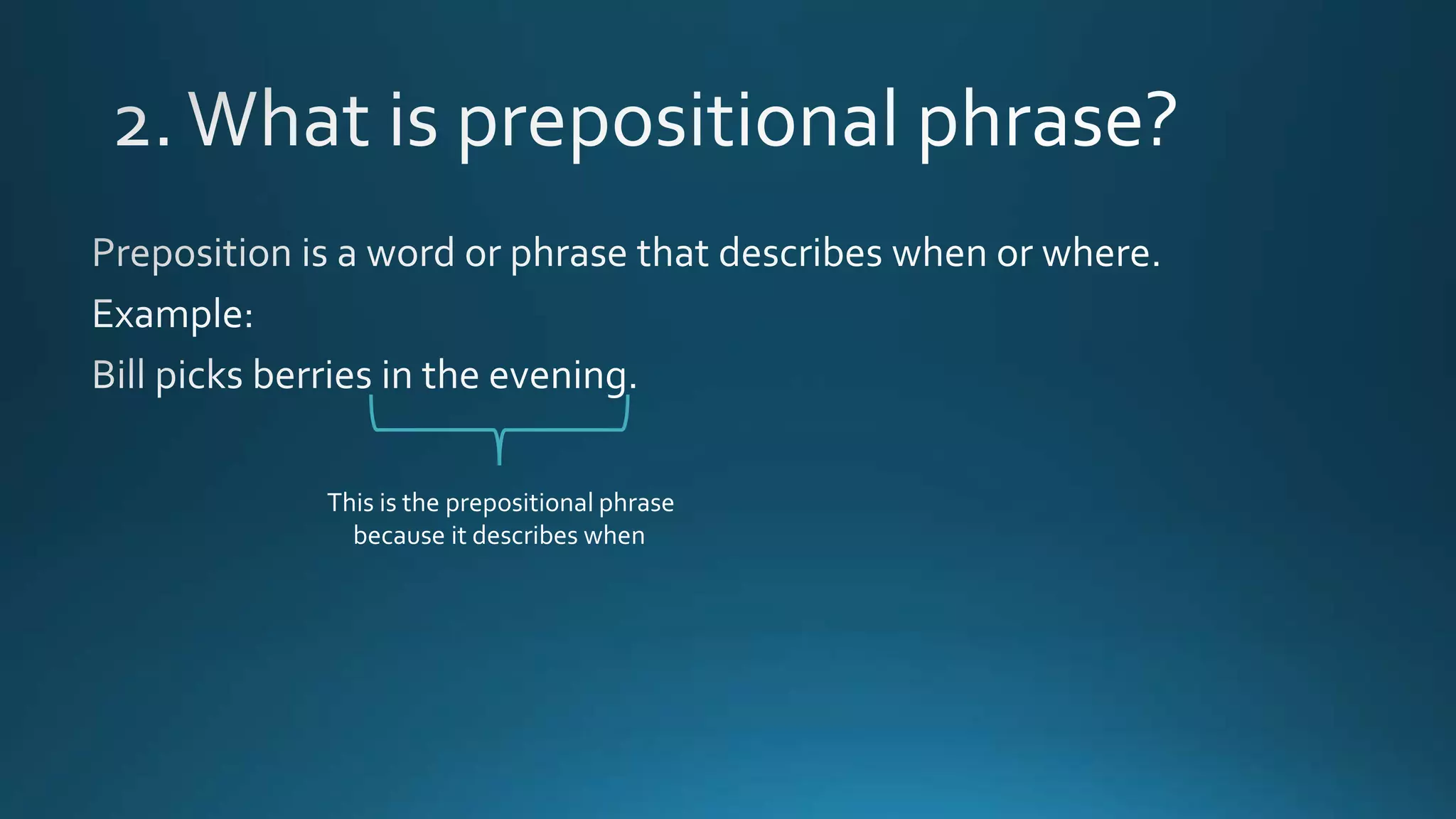 Preposition at the beginning of a sentence | PPT