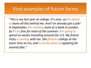 Grammar presentation: The Future | PPT