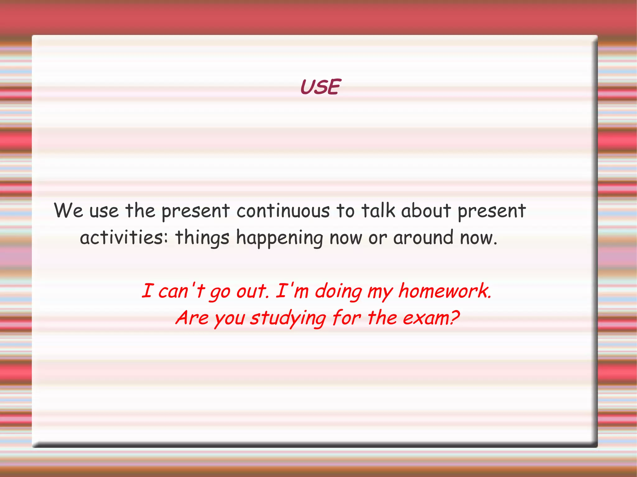 Grammar present continuous | PPT
