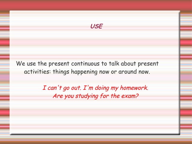 Grammar present continuous | PPT