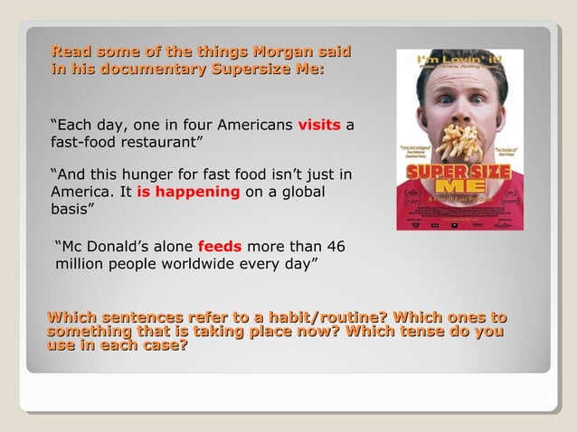 Grammar present simple vs present continuous slideshare | PPT