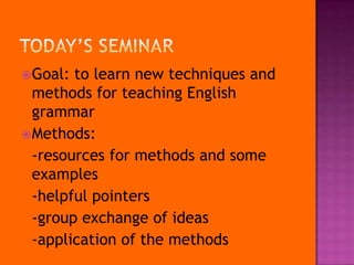 Teaching English Grammar | PPSX
