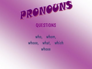 Grammar pronouns | PPT