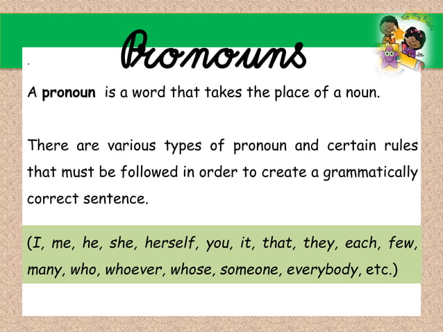 Grammar: Pronouns | PDF