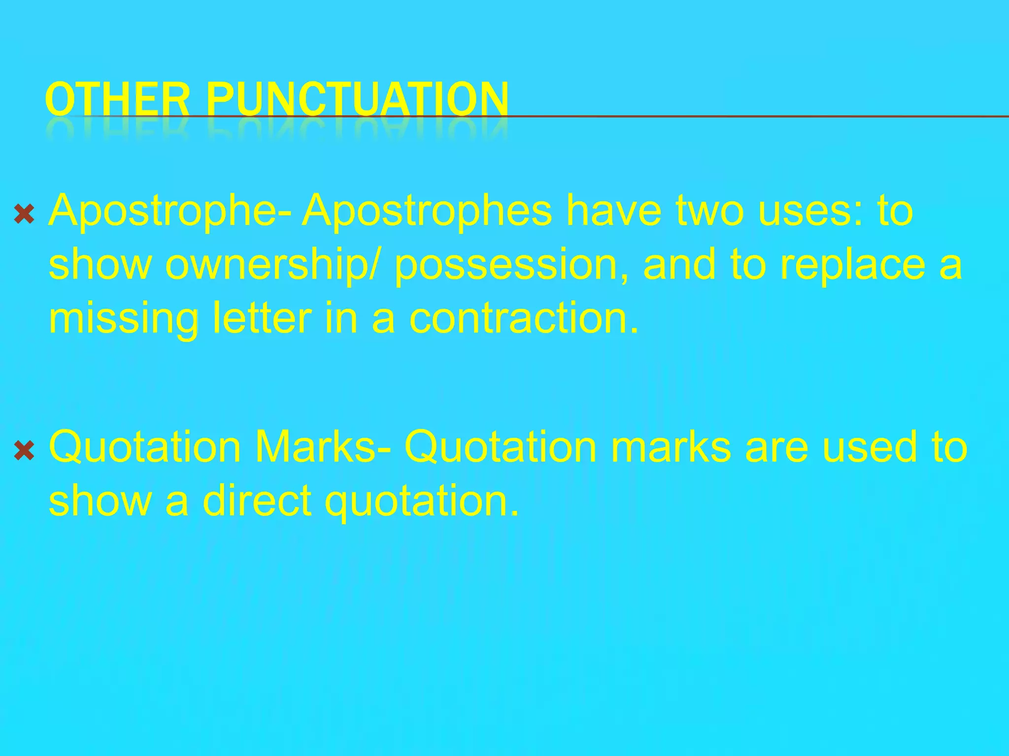Grammar & punctuation | PPTX