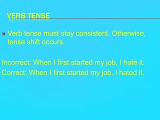 Grammar & punctuation | PPTX