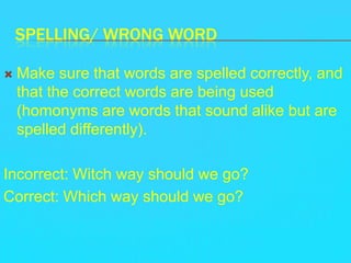 Grammar & punctuation | PPTX