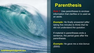 Grammar punctuation | PPSX