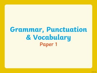 Grammar Punctuation and Spelling Test 2 Guided Lesson Powerpoint.ppt