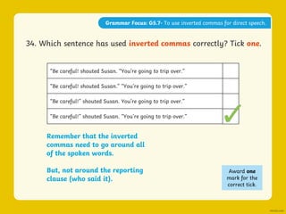 Grammar Punctuation and Spelling Test 2 Guided Lesson Powerpoint.ppt