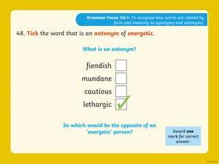 Grammar Punctuation and Spelling Test 2 Guided Lesson Powerpoint.ppt