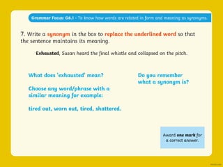 Grammar Punctuation and Spelling Test 2 Guided Lesson Powerpoint.ppt